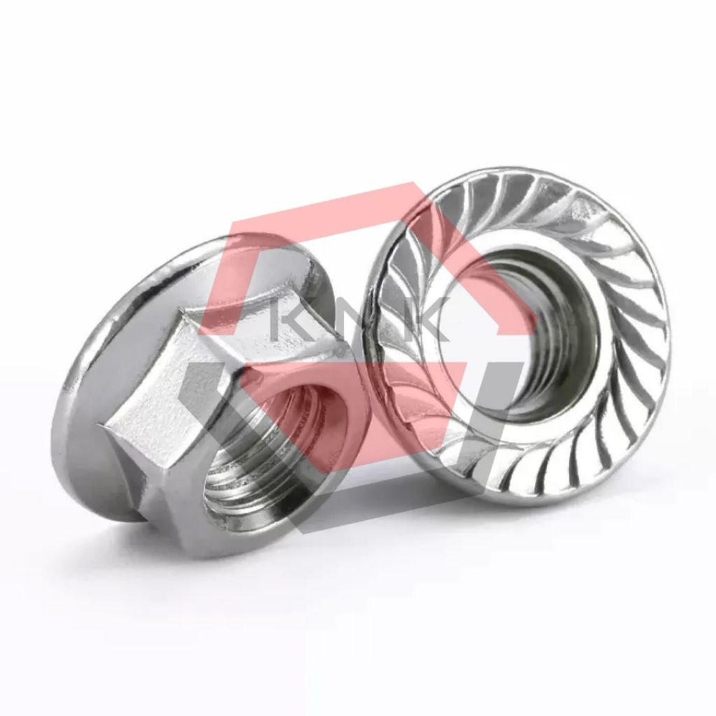 Jual MUR FLANGE NUT M10 P1.25 DRAT HALUS STAINLESS STEEL | Shopee Indonesia