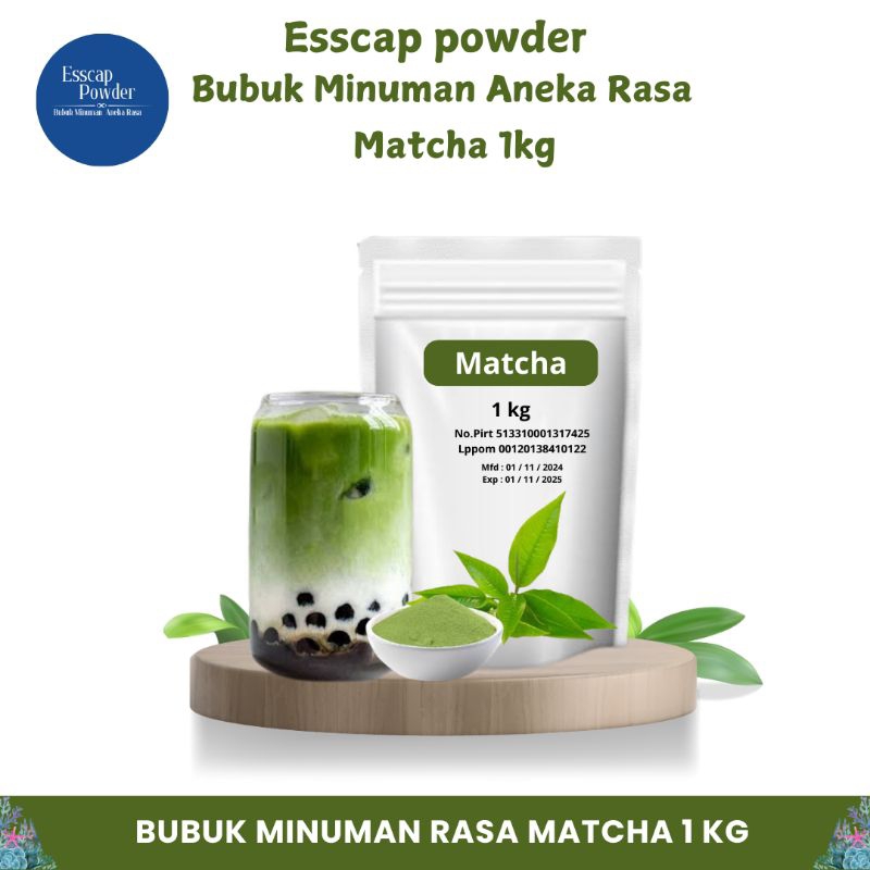 Jual Bubuk Minuman Matcha 1kg – Minuman Instan Rasa Autentik, Lezat ...