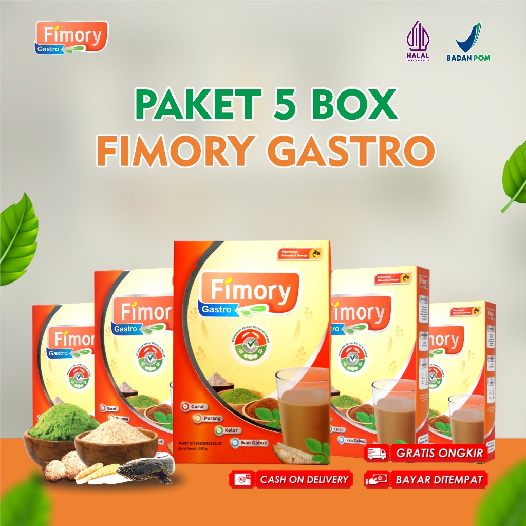Jual Paket 5 Pcs Fimory Gastro 250gr - atasi sakit lambung akut/GERD ...