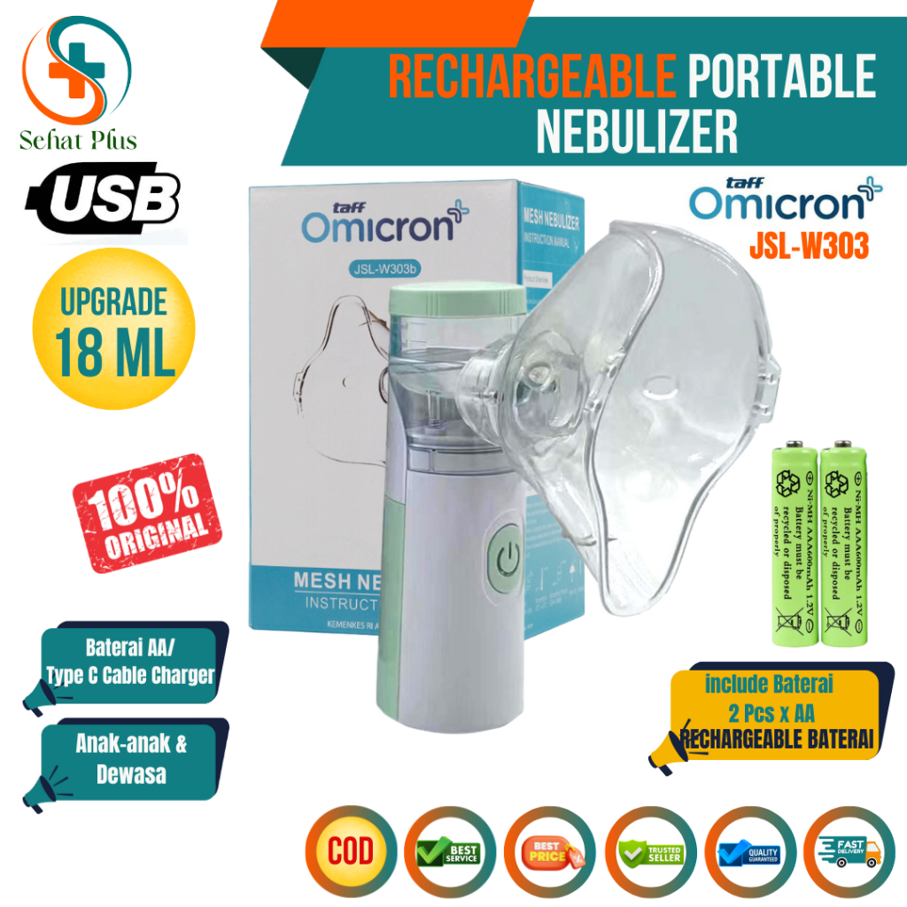 Jual Rechargeable Portable Nebulizer Alat Uap Pernafasan Nebu Mesin ...