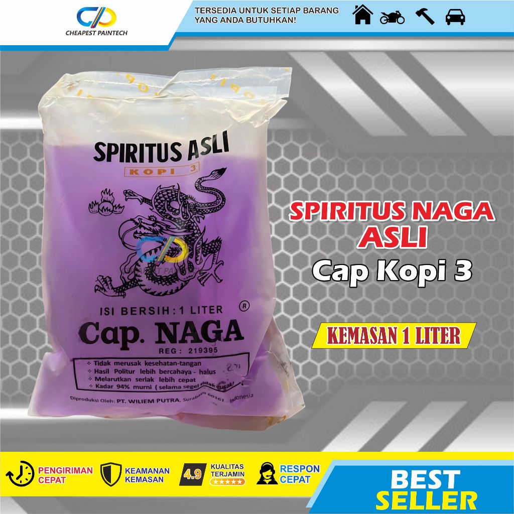 Jual Spiritus Cap NAGA / Pirtus Naga / Spirtus ASLI CAP NAGA 1 liter ...