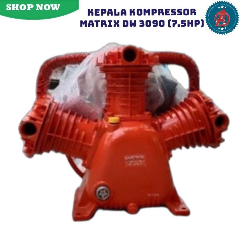 Jual Kepala Kompresor Matrix DW3090 71/2HP 3 piston/ Air Head ...