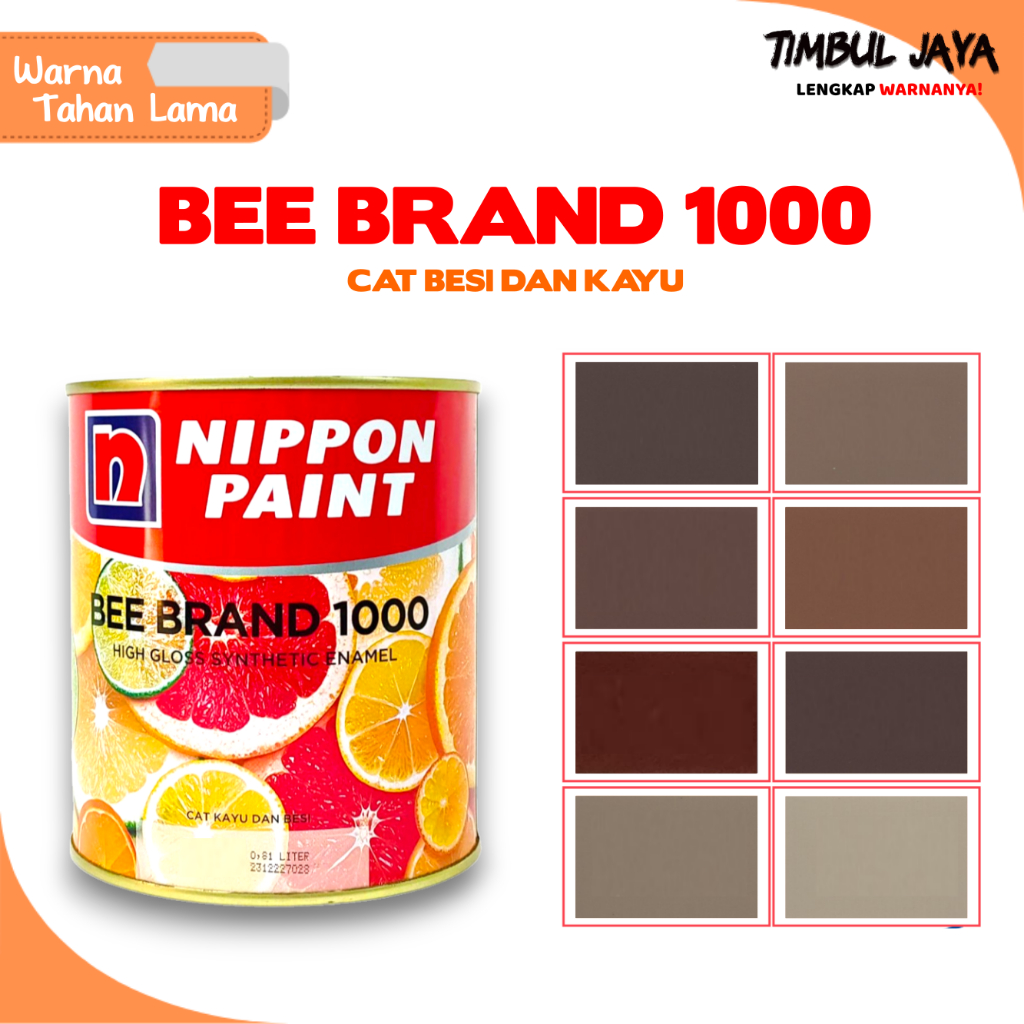 Jual Nippon BEE BRAND 1000 0,9L Cat Kayu dan Besi Nippon Paint / Cat ...