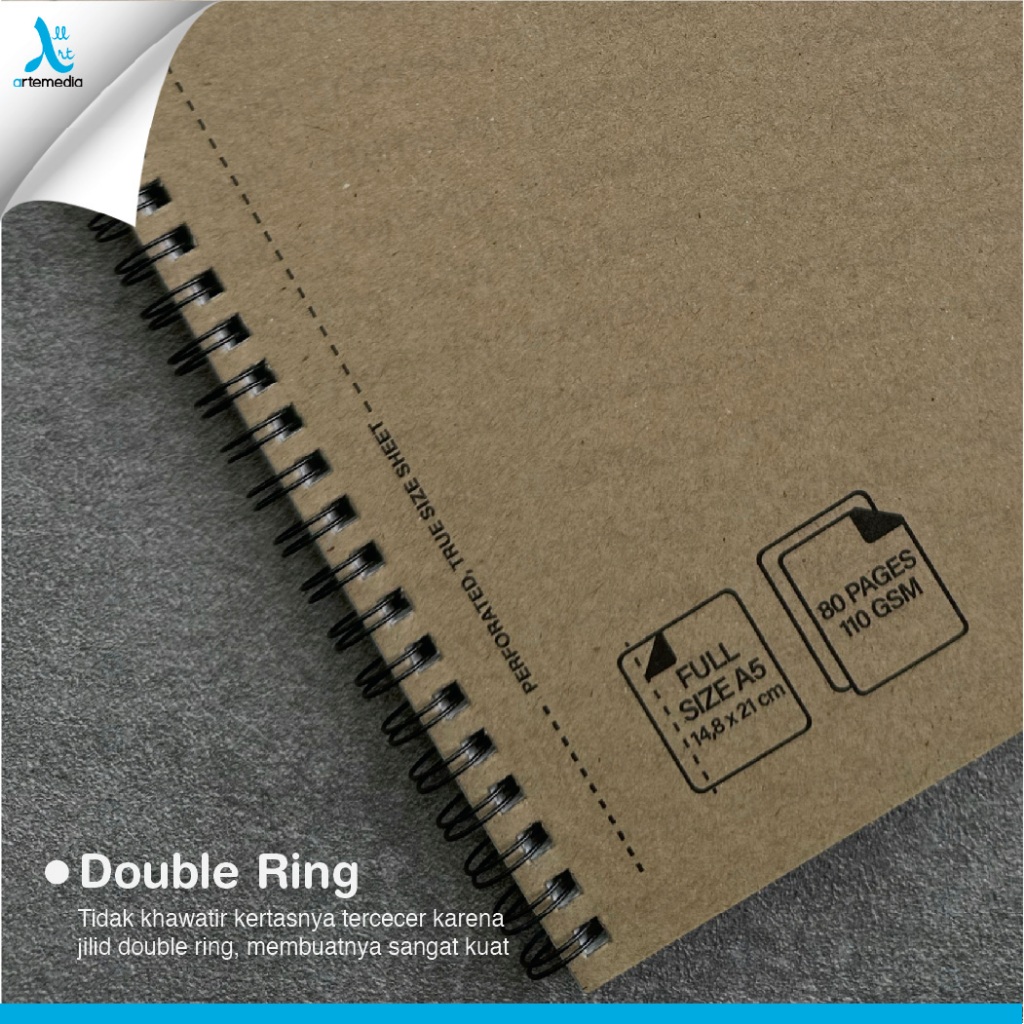 Jual Artemedia Sketchbook Spiral A4 A5 Buku Sketsa Pensil, Pensil ...