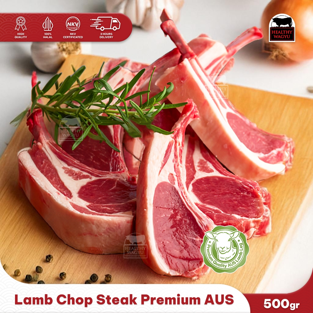 Jual Lamb Chop Steak Kambing Domba Muda Australia 500gr Healthy Wagyu ...