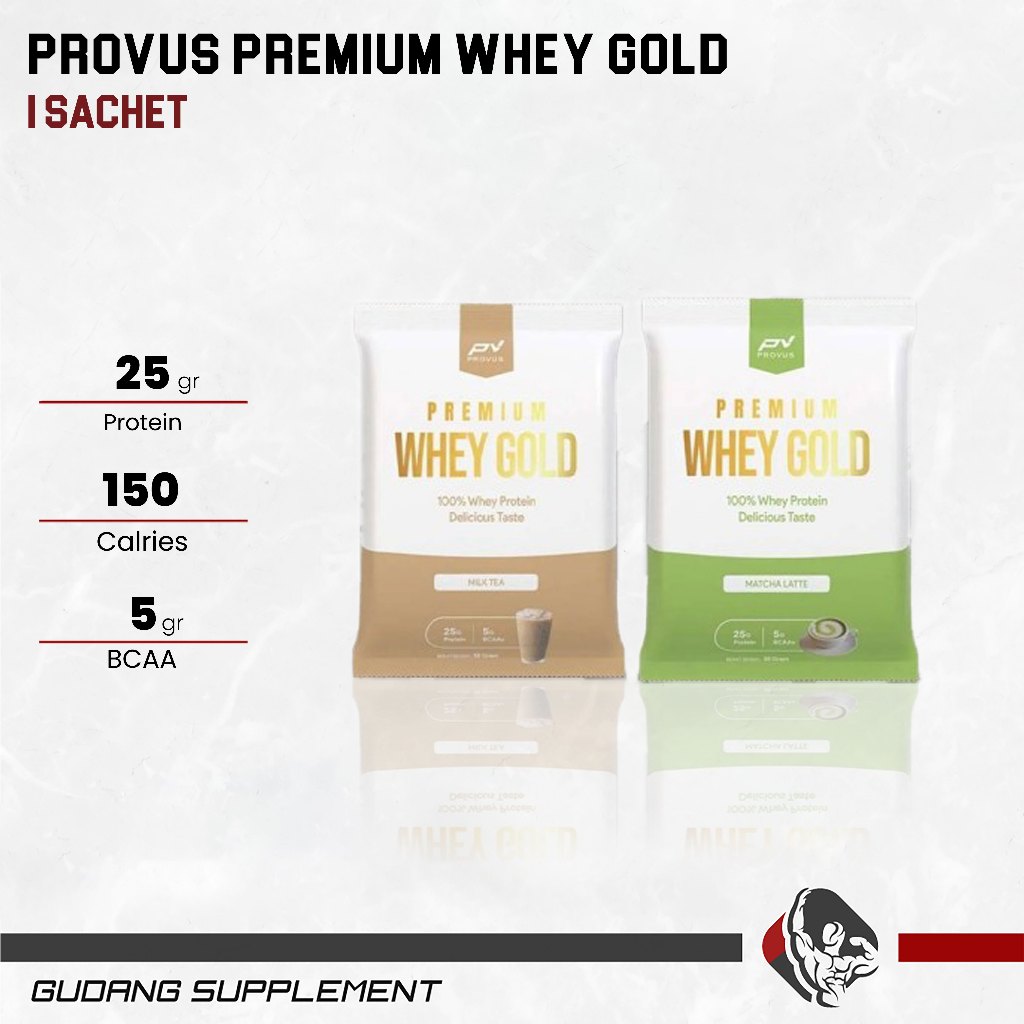 Jual Provus Premium Whey Gold 1 Sachet Tester | Shopee Indonesia