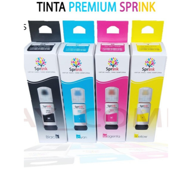 Jual TINTA SPRINK PREMIUM EPSON 003 SERIES | Shopee Indonesia
