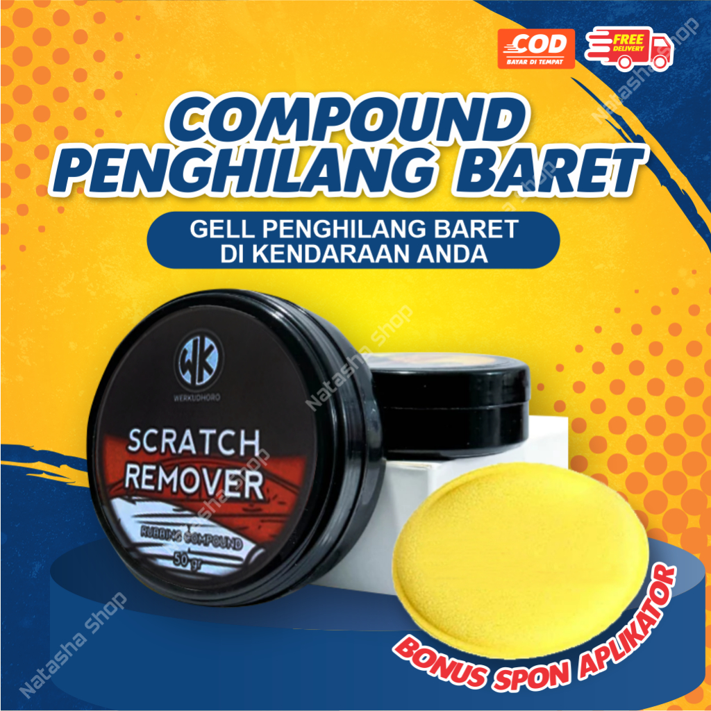 Jual Compound Mobil Penghilang Baret Mobil + Bonus Spon | Scratch ...