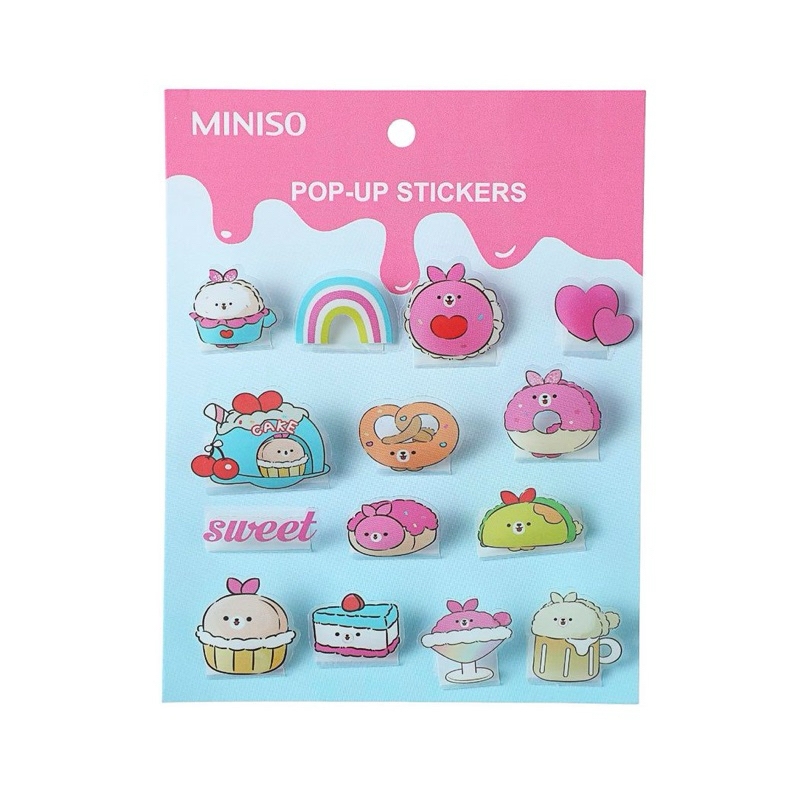 Jual Miniso Sticker Sweetheart Bunny Series Pop-up/Miniso Stiker Bunny ...