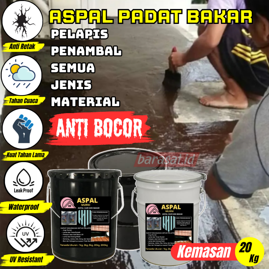 Jual ASPAL JENIS BAKAR ATAU PADAT Pelapis Genteng asbes, dak, seng, dan ...