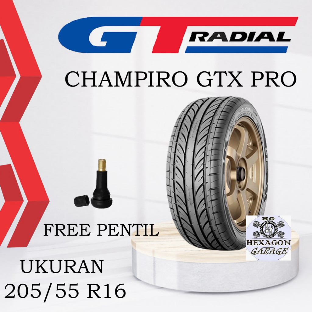 Jual Ban Mobil GT Radial Champiro 205/55 R16 GTX PRO | Shopee Indonesia