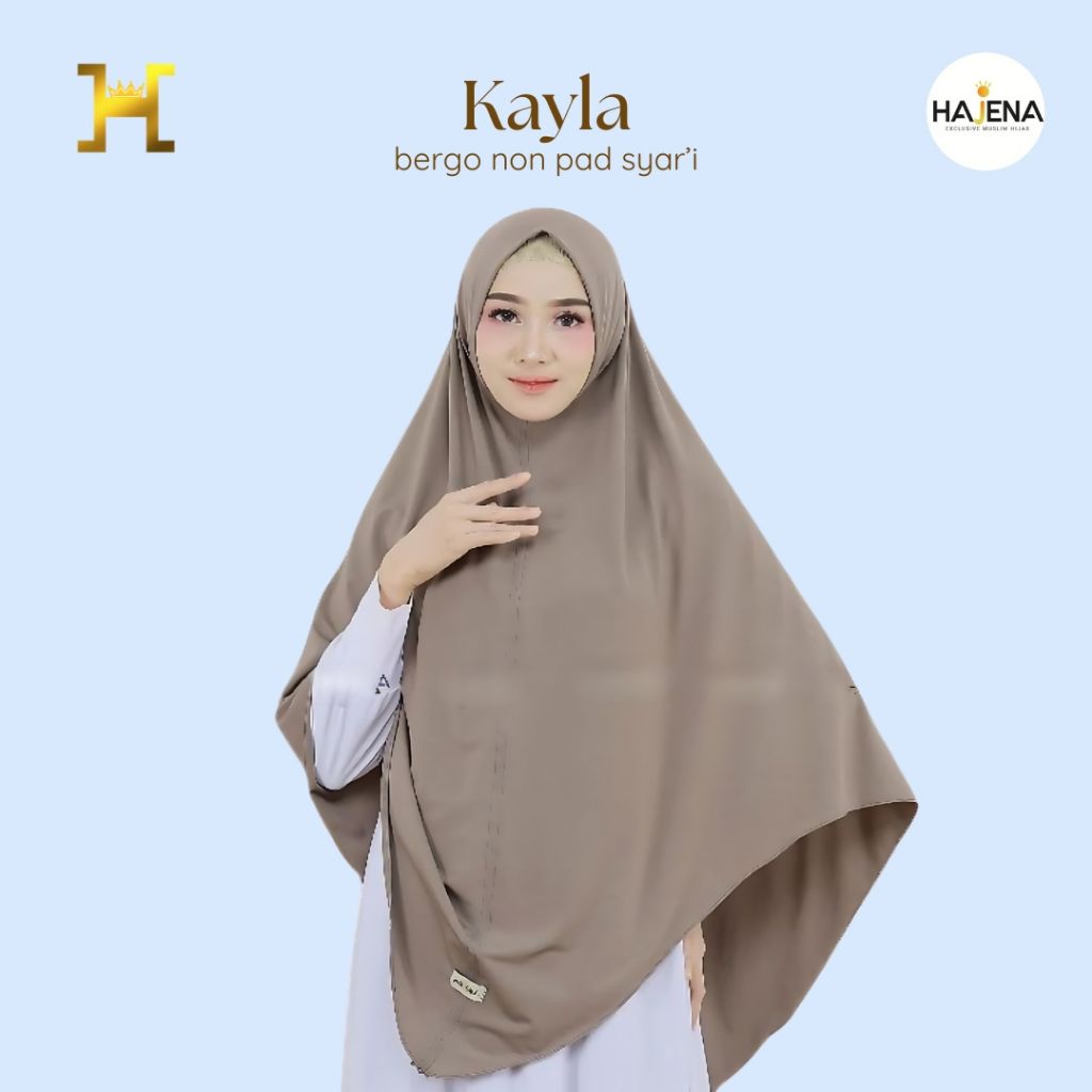 Jual HAJENA - KHIMAR KAYLA HIJAB NON PAD BERGO SYAR'I PREMIUM | Shopee ...
