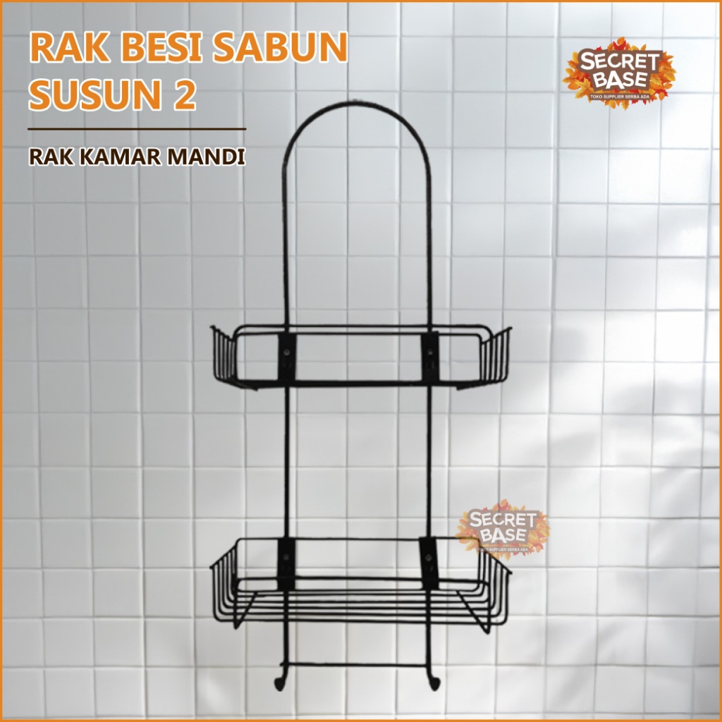 Jual RAK BESI SABUN 2 SUSUN - Rak Kamar Mandi/ Rak Serbaguna Gantung ...