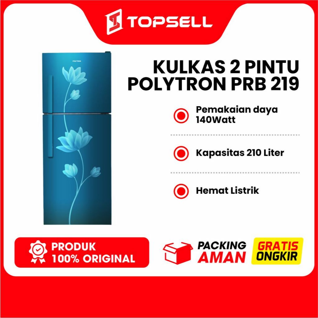 Jual Kulkas 2 Pintu POLYTRON PRB-219 Gratis Ongkir (KHUSUS SURABAYA ...