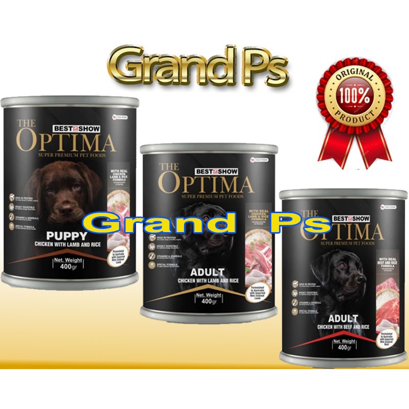 Jual Optima Dog Kaleng Can 400 gr | Shopee Indonesia