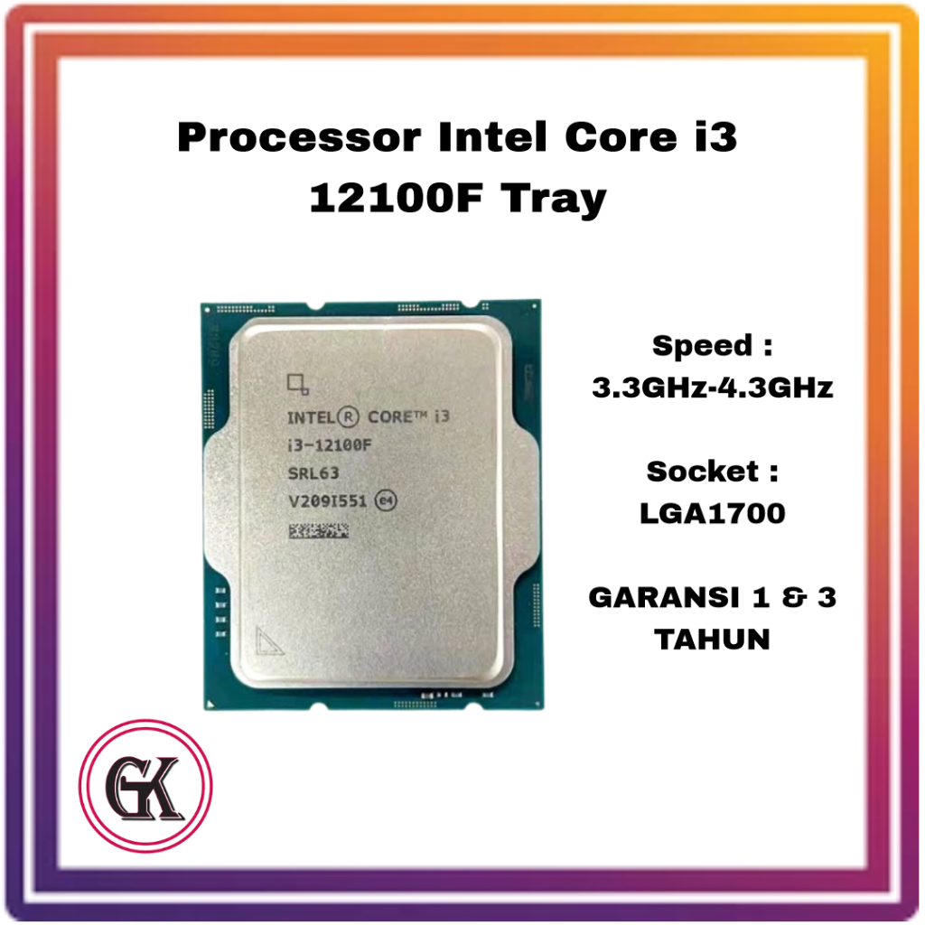 Jual PROCESSOR INTEL CORE i3 12100F Up To 4.3 GHz LGA1700 | Shopee ...