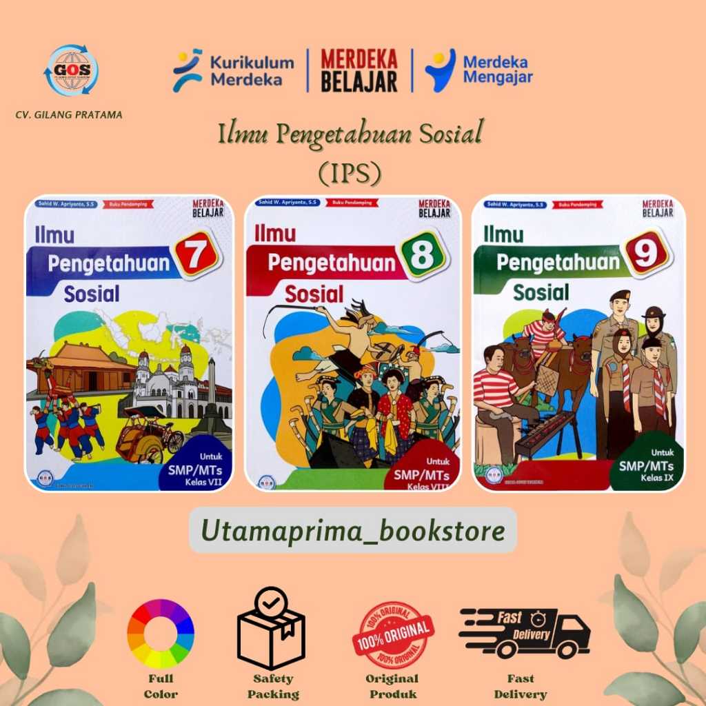 Jual BUKU SISWA ILMU PENGETAHUAN SOSIAL (IPS) KELAS 7,8,9 KURIKULUM MERDEKA SMP/MTS (PENERBIT ...