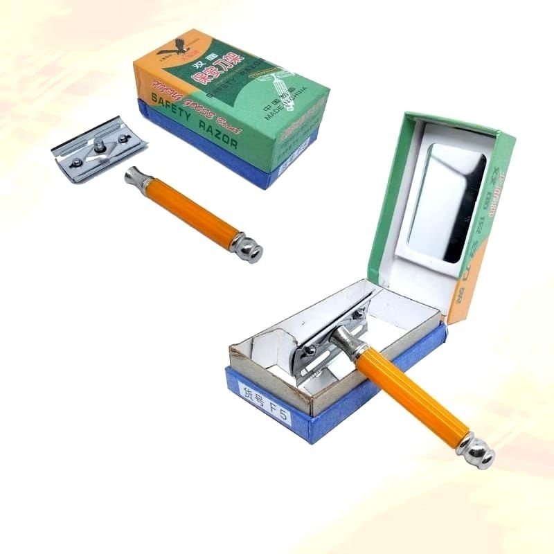 Jual ALAT CUKURAN JENGGOT / KUMIS SAFETY RAZOR Y5 / F5 | Shopee Indonesia