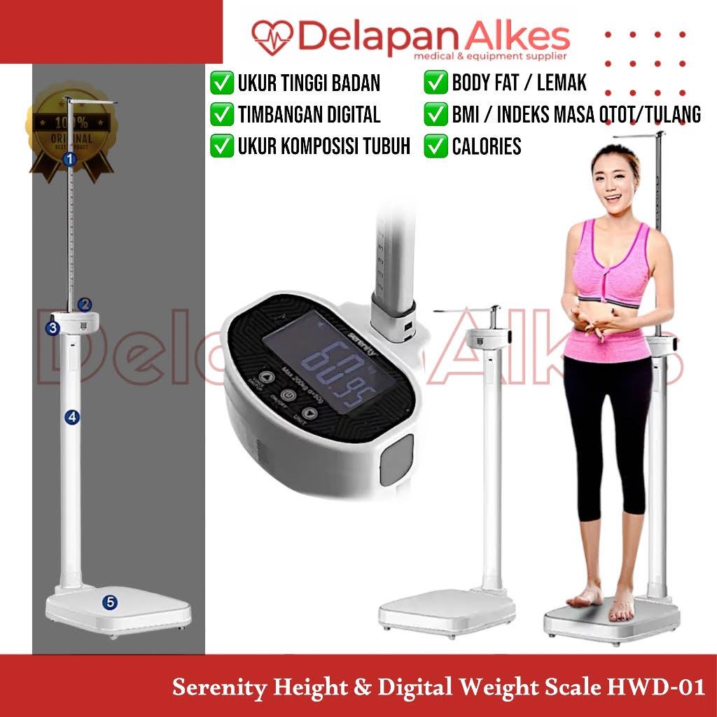 Jual Serenity Stadiometer Digital HWD 01 Ukur Komposisi Tubuh Kadar ...