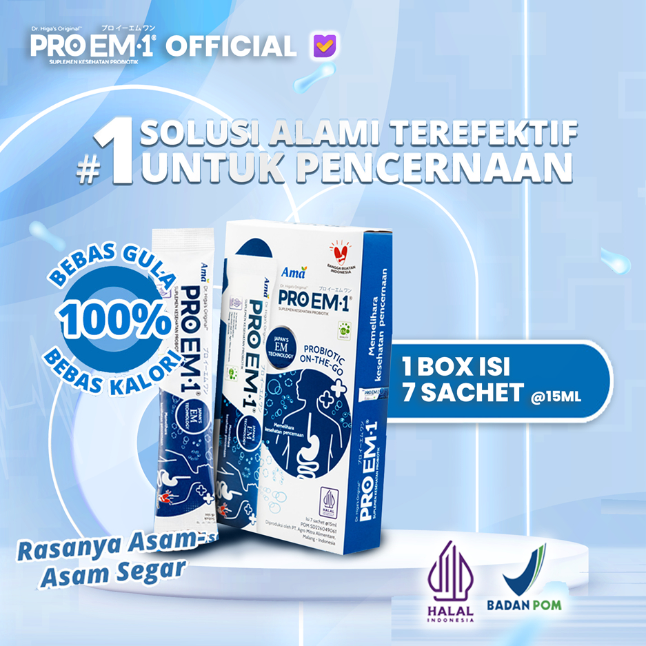 Jual PROEM1 7 Sachet Suplemen Kesehatan Probiotik Dewasa & Anak ...