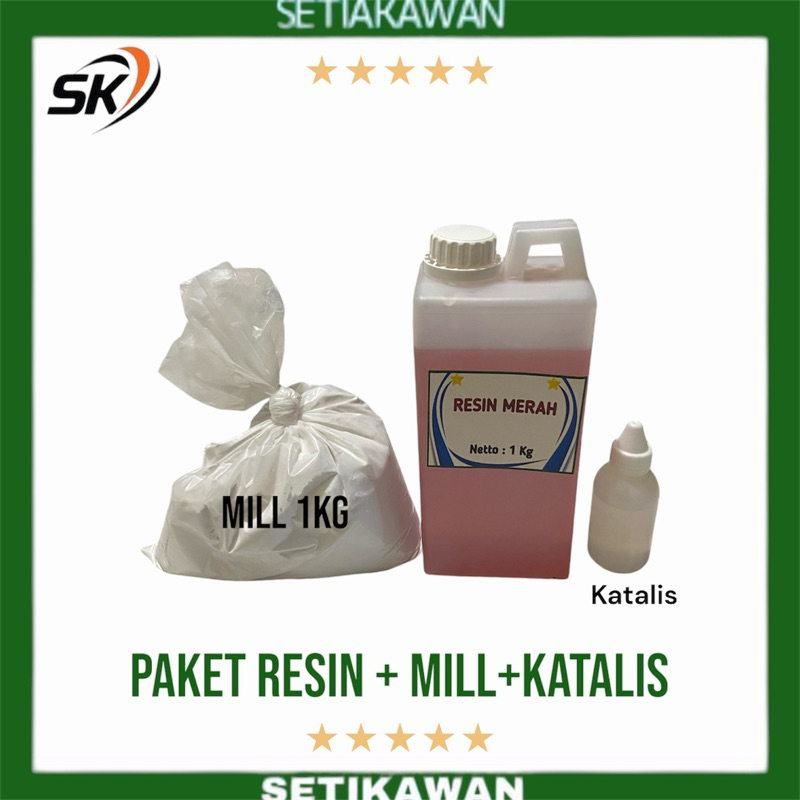 Jual Paket Lengkap Resin + Mill +Katalis | Shopee Indonesia