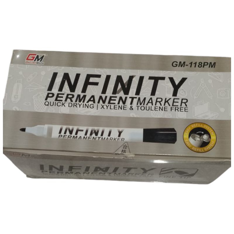 Jual Spidol permanen GM infinity 1 pak isi 12 pcs | Shopee Indonesia