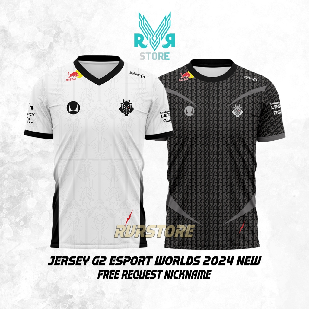 Jual JERSEY Baju Kaos G2 Esports 2024 New ( free custom nickname ) | Shopee Indonesia