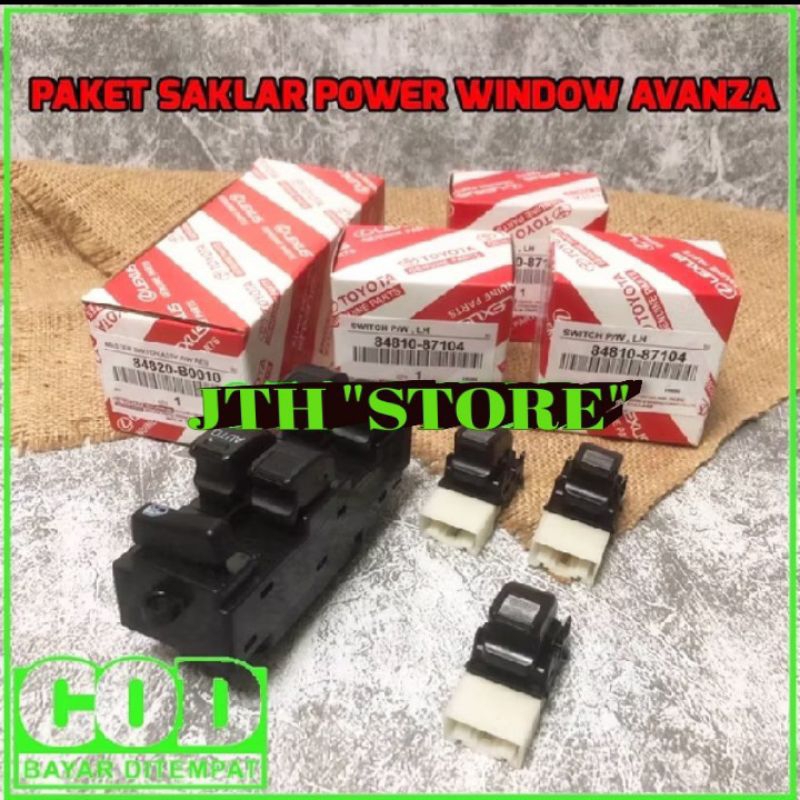 Jual PAKET SAKLAR POWER WINDOW AVANZA AUTO - SAKLAR POWER WINDOW ...