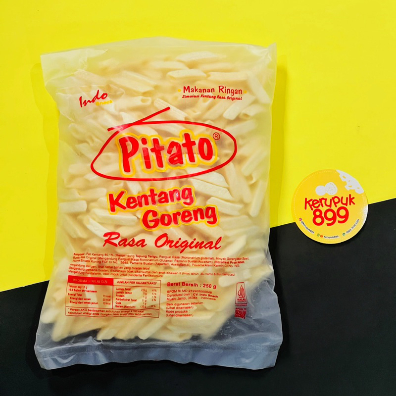 Jual PITATO STICK KENTANG ORIGINAL SNACK STIK KENTANG CEMILAN RENYAH ...