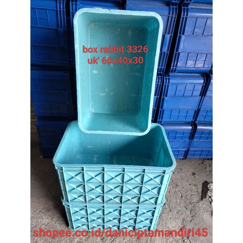 Jual box container rabbit 3326, box industri, box tahu/ikan, box ...