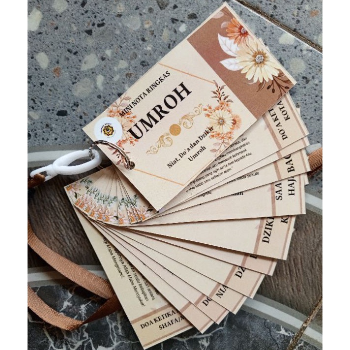 Jual TERMURAH Mini Nota Umrah Ringkas Bacaan Doa Umrah Panduan Umrah ...