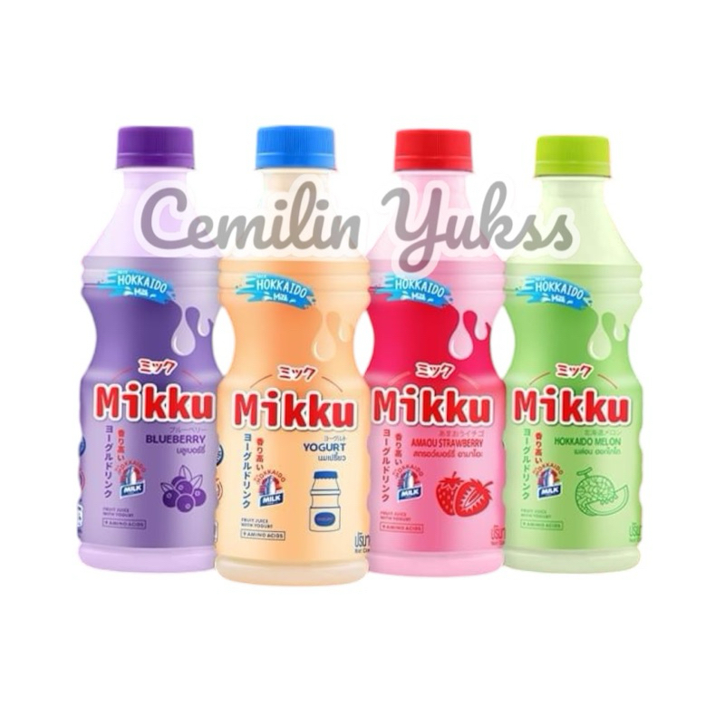Jual Mikku Yogurt Drink 300ml Thailand Mikku Yogurt Drink Blueberry ...