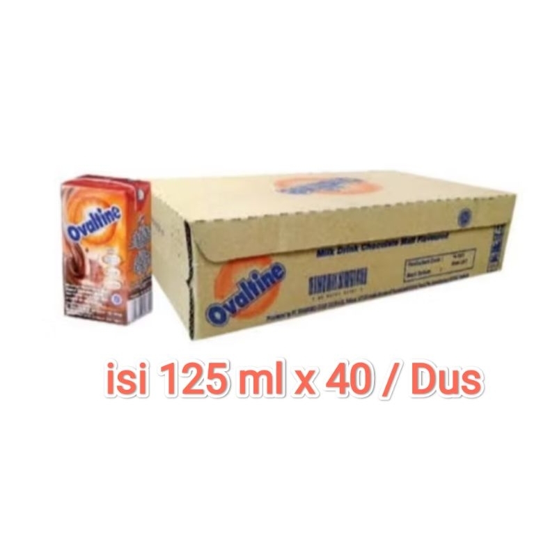 Jual OVALTINE UHT MILK CHOCO MALT SLEEVE 125ml x 40 per Dus | Shopee Indonesia
