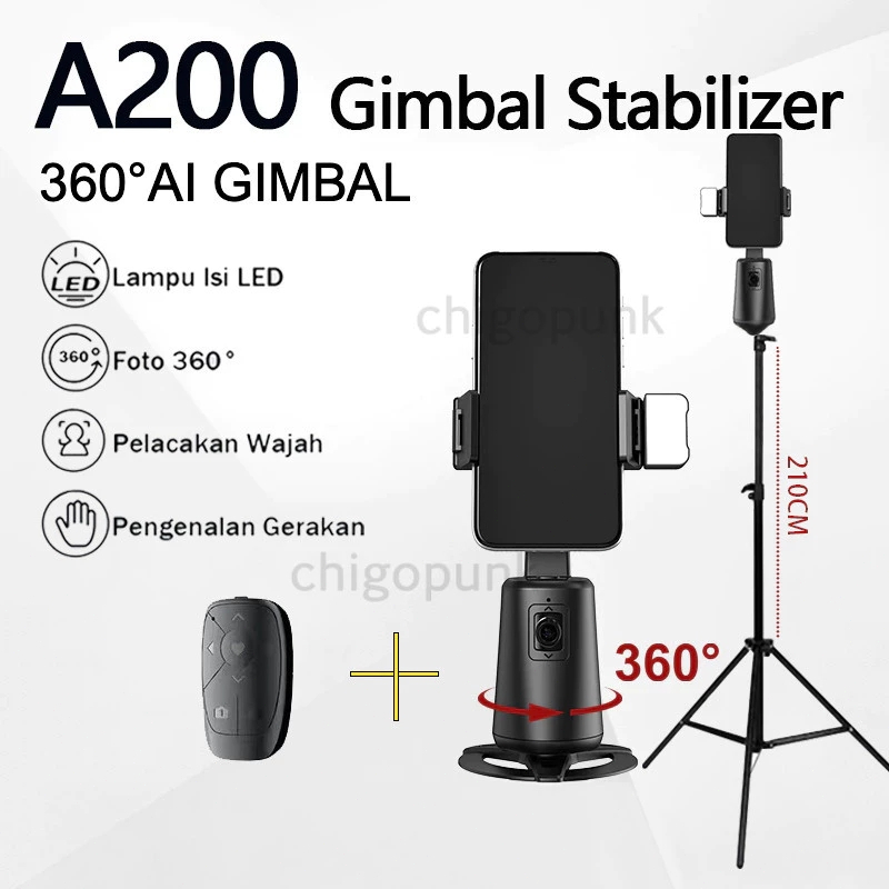 Jual Gimbal Stabilizer Hp Gimbal Stabilizer Kamera Tongsis Tripod ...
