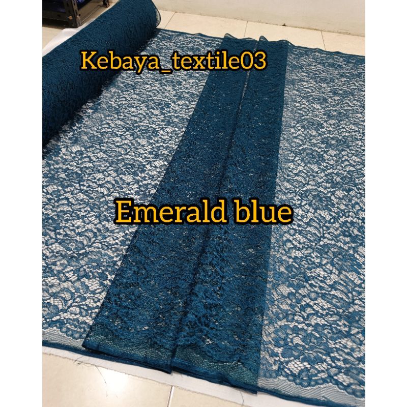 Jual Kain Brokat Lace Cornelly Gliter Premium/Bahan kebaya Harga per 0 ...