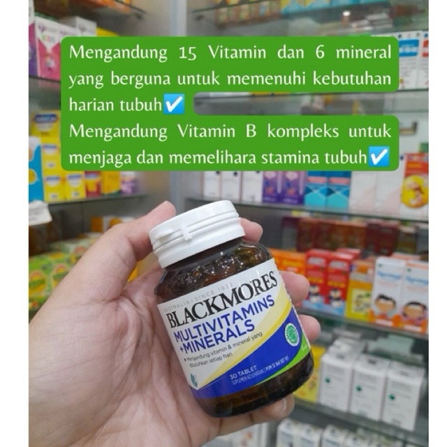 Jual Blackmores Multivitamins + Mineral 30 & 60 tablet | Shopee Indonesia