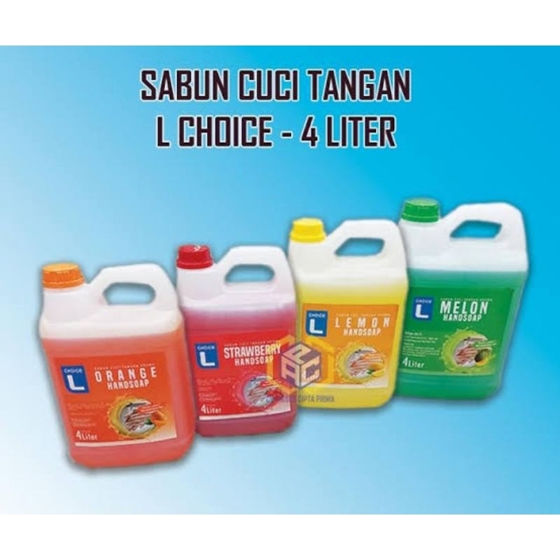Jual Choice L Handsoap Jerigen 4 liter | Shopee Indonesia