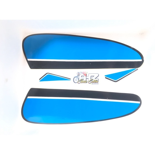 Jual Sticker striping cb 100 125 gelatik glatik dilan biru standart ...