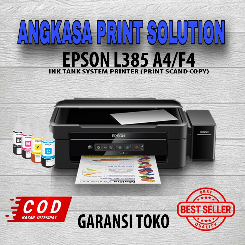 Jual Printer Epson L385 wifi all in one Unit Printer Epson L385 siap ...