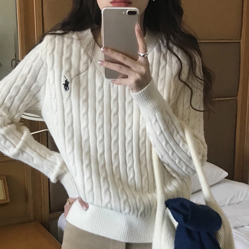 Jual Sweater Wanita Korea Switer Rajut Wanita Polos Sweater Lucu V-Neck ...