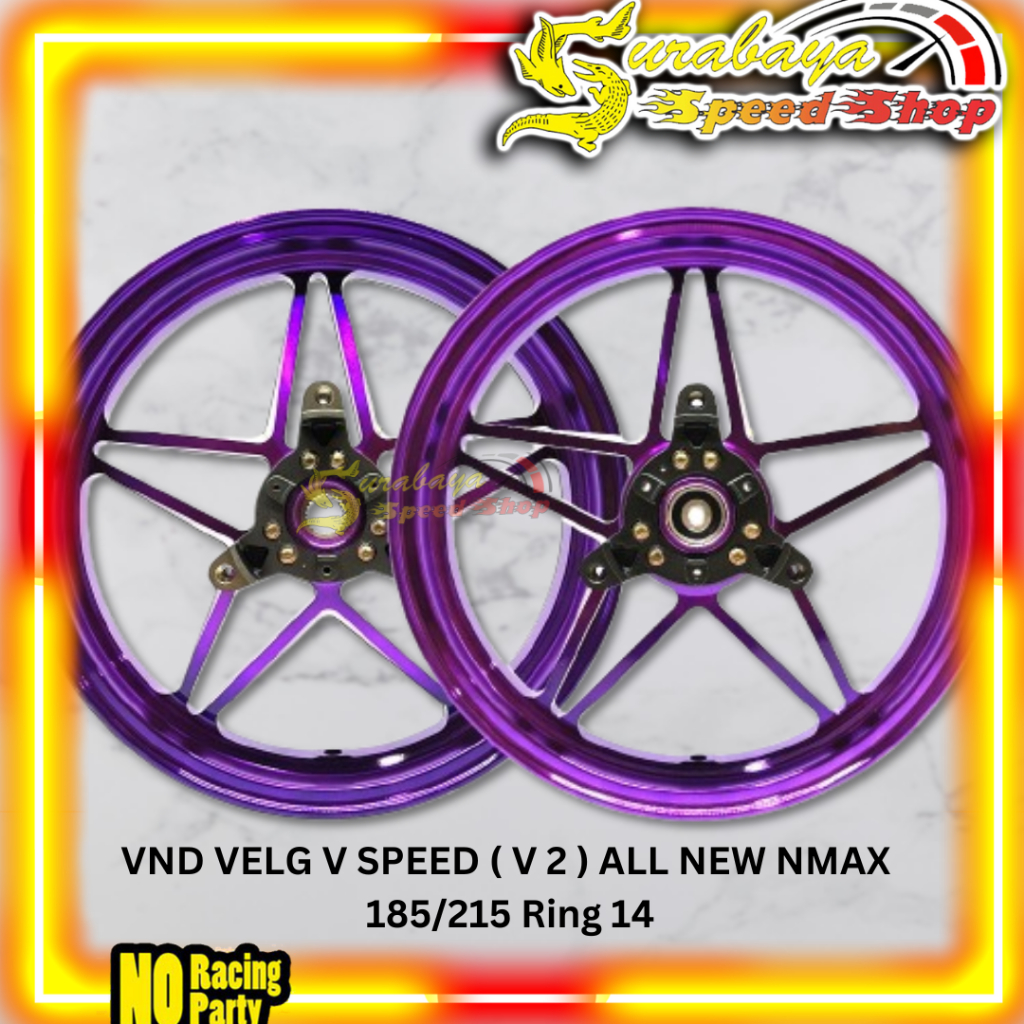 Jual VND Velg Tipe V Speed V2 All New Nmax Nmax Turbo Nmax Neo Ukuran 185/215 Ring 14 Original ...