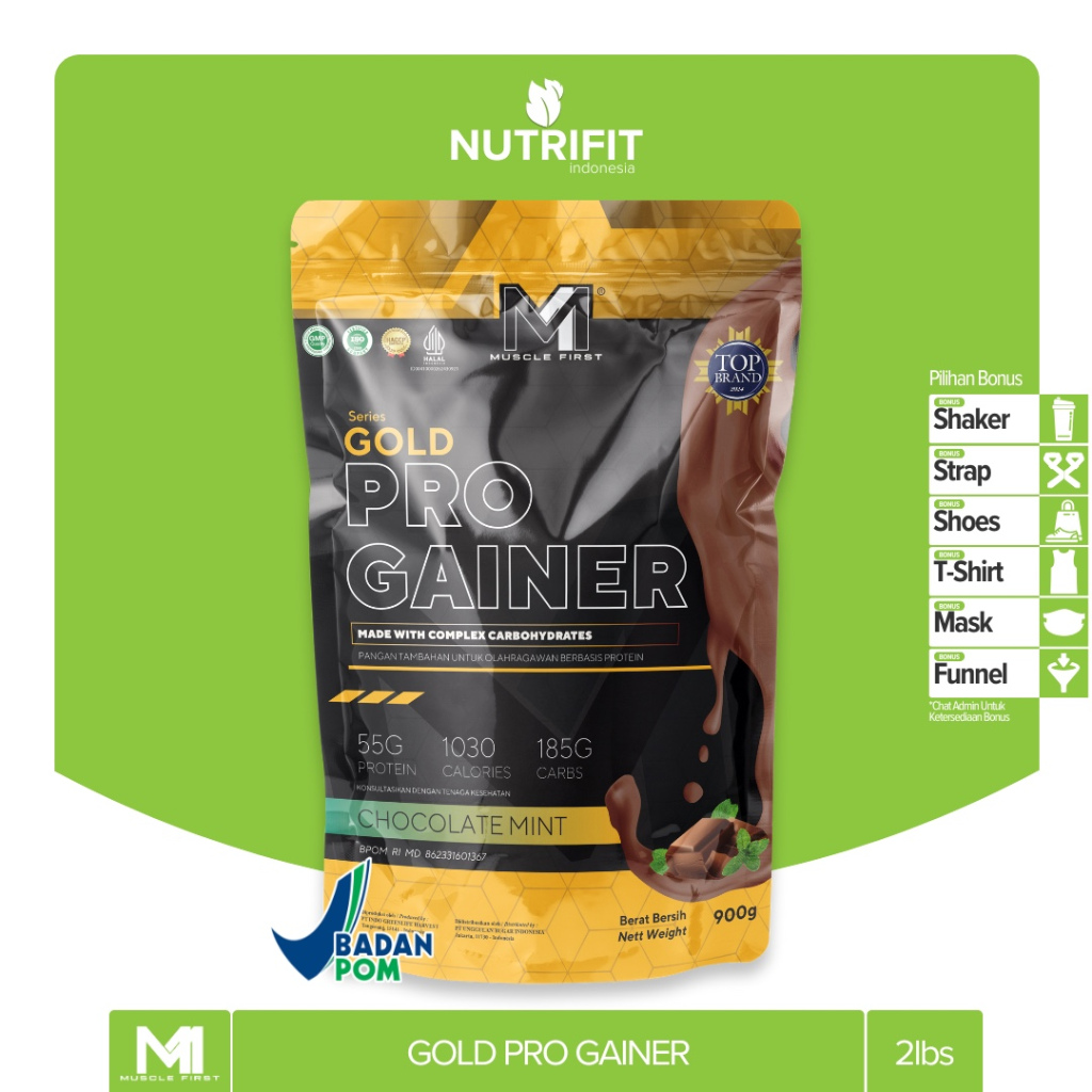Jual M1 Gold Pro Gainer 2lbs 900gram Muscle First Musclefirst Mass 2 ...