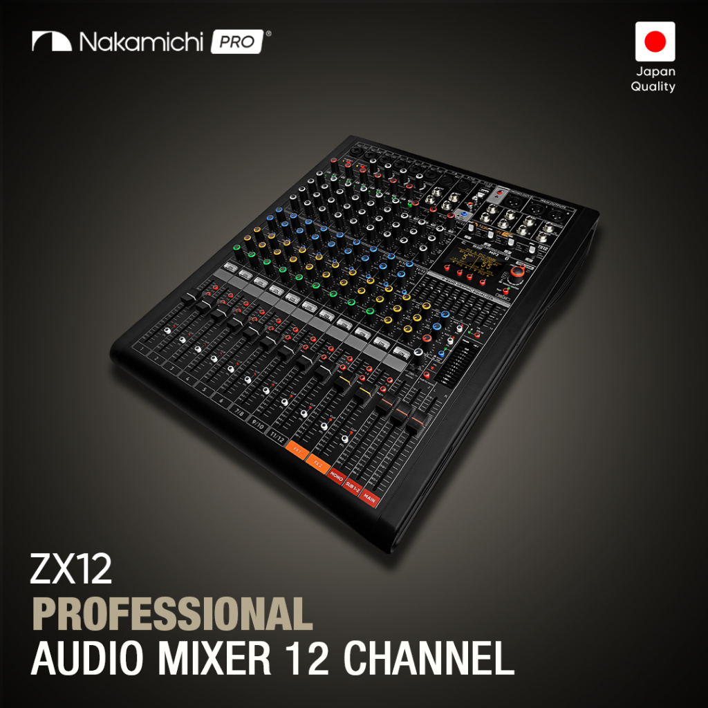 Jual Professional Audio Mixer 12 Channel Nakamichi ZX12 | Shopee Indonesia