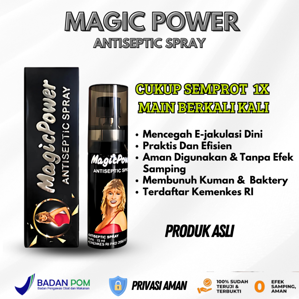 Jual Magic Power Spray Original Magic Power Antiseptic Spray 1 Kotak ...