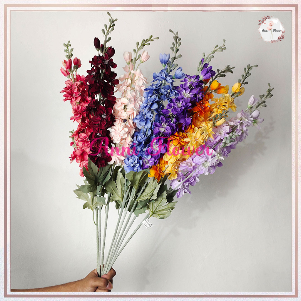 Jual ANNI - 1 PCS BUNGA DELPHINIUM SPRING ARTIFICIAL SNAPDRAGON ...