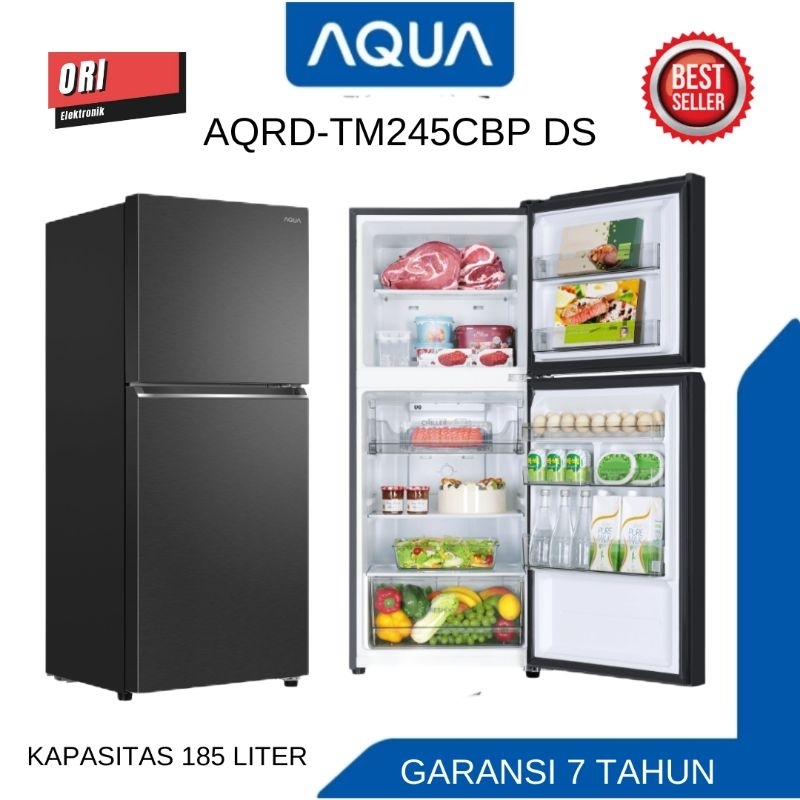 Jual AQUA LEMARI ES 2 PINTU 185 LITER AQRD-TM245CBP DS | Shopee Indonesia
