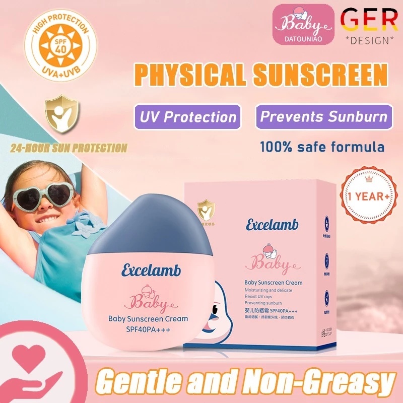 Jual Sunscreen Bayi SPF40 PA+++ 30G Physical Sunscreen Anak-Sunscreen ...