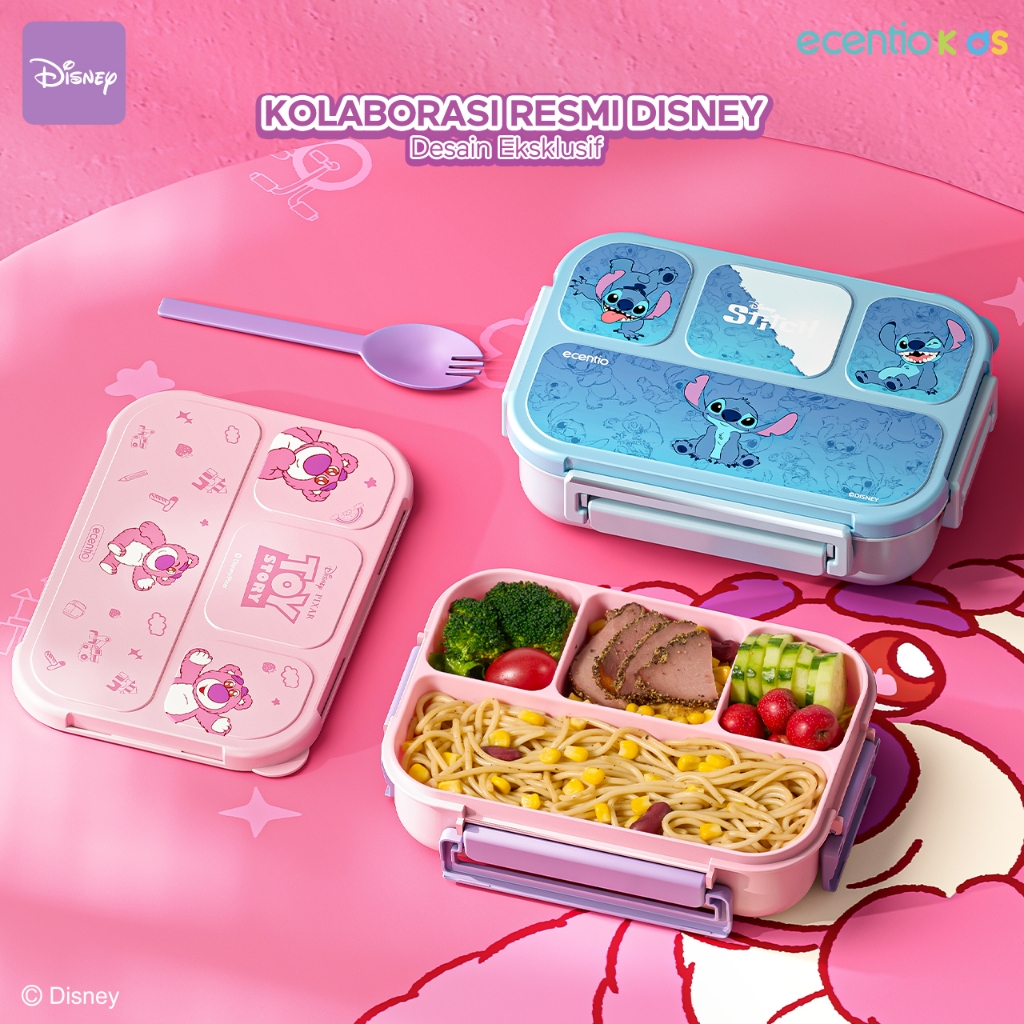 Jual [Lotso & Stitch] ecentio Disney Original kotak makan anak lucu ...
