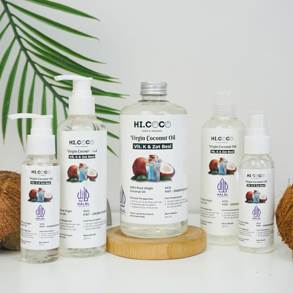 Jual VCO Botol Pump 250ml - Hi.Coco - Virgin Coconut Oil - Extra Virgin ...