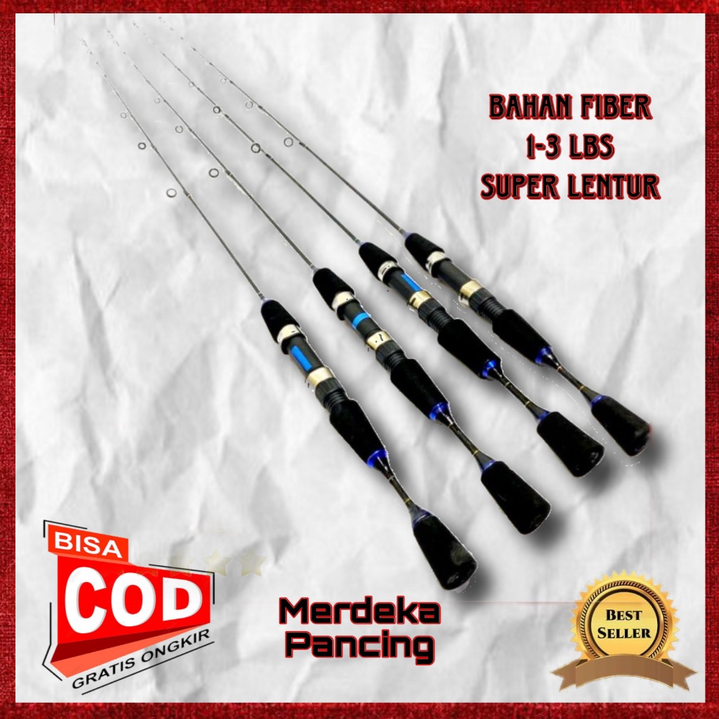 Jual joran ul ultralight benjiro udang polos hitam 120 135cm | Shopee ...